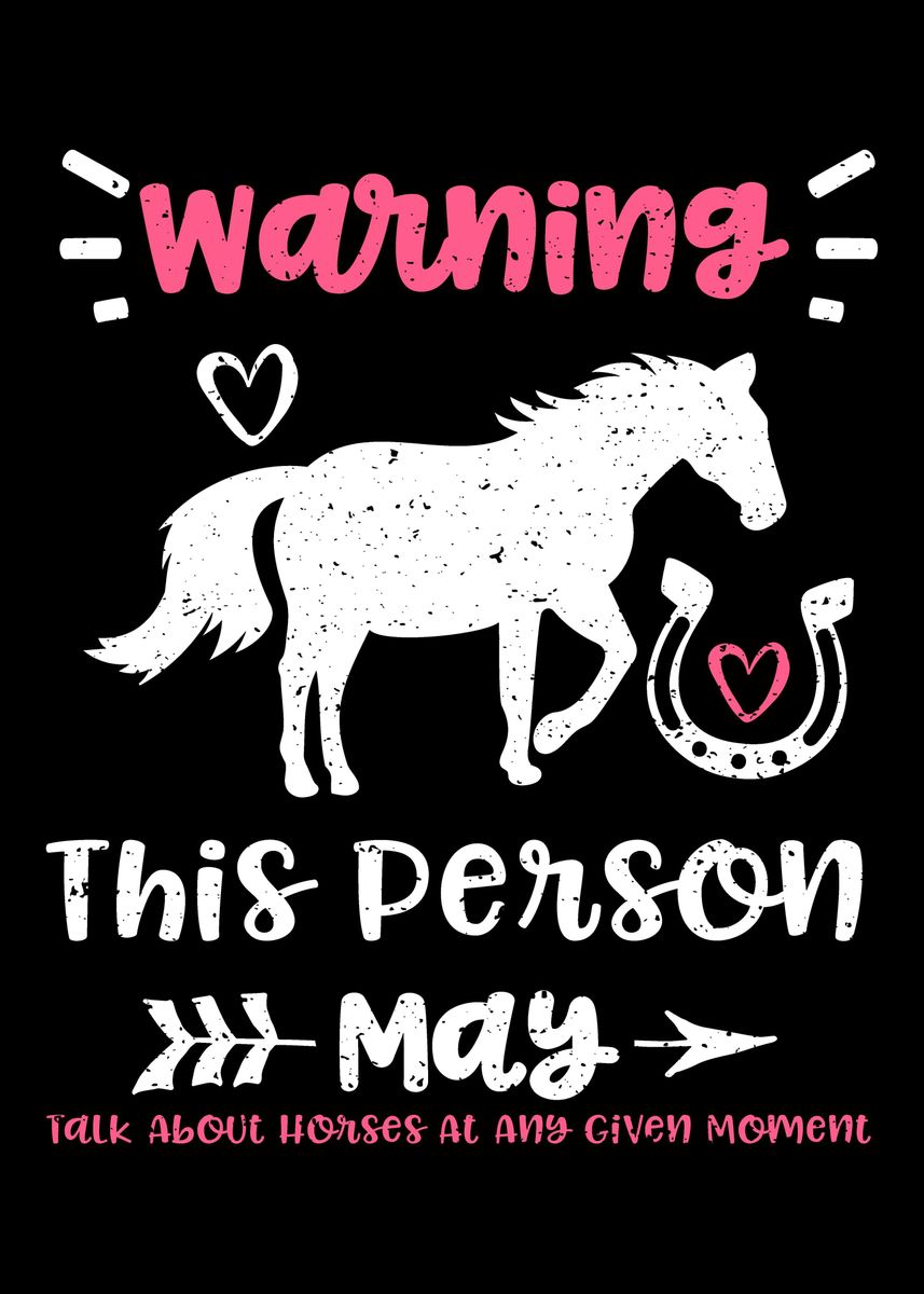 'Warning This Person May Ta' Poster, picture, metal print, paint by ...
