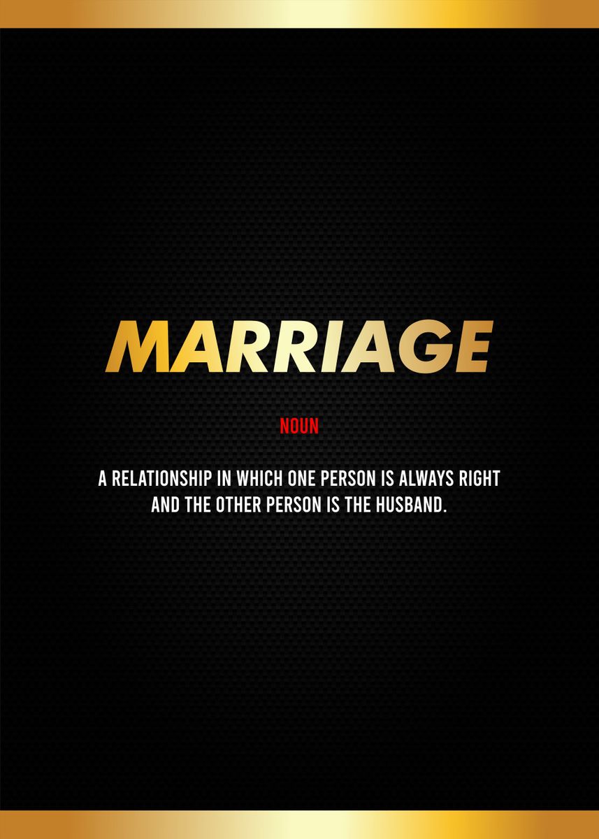 'marriage' Poster, picture, metal print, paint by Most Popular Cult ...