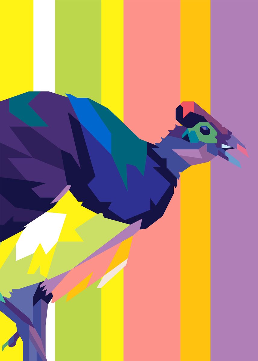 'Maleo Bird Beautifull' Poster, picture, metal print, paint by Indra ...