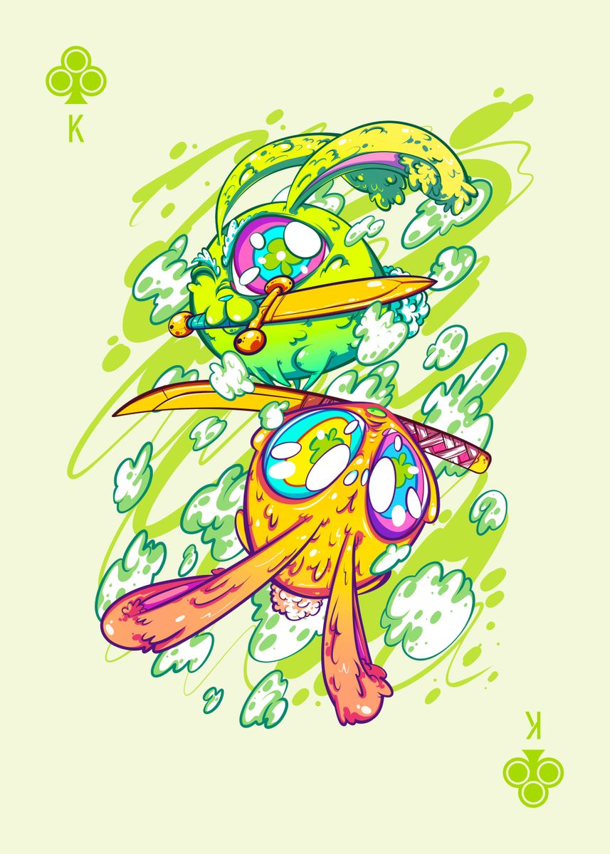 'King of Clubs' Poster, picture, metal print, paint by Tony Wilim ...