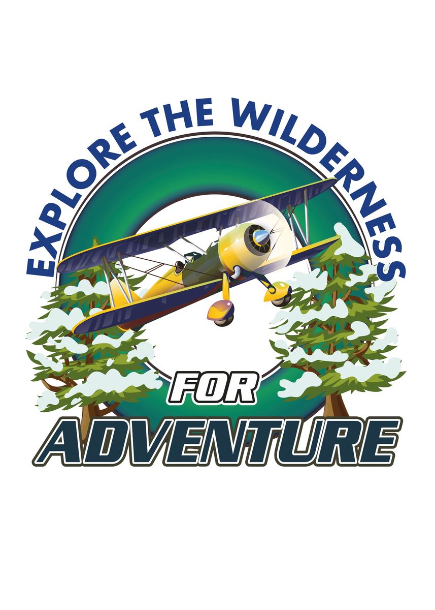 'Explore the Wilderness' Poster, picture, metal print, paint by David ...