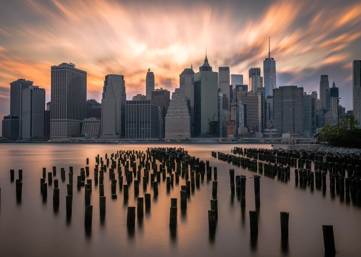 'Sunrise over City' Poster by Stephen Bredenkamp | Displate