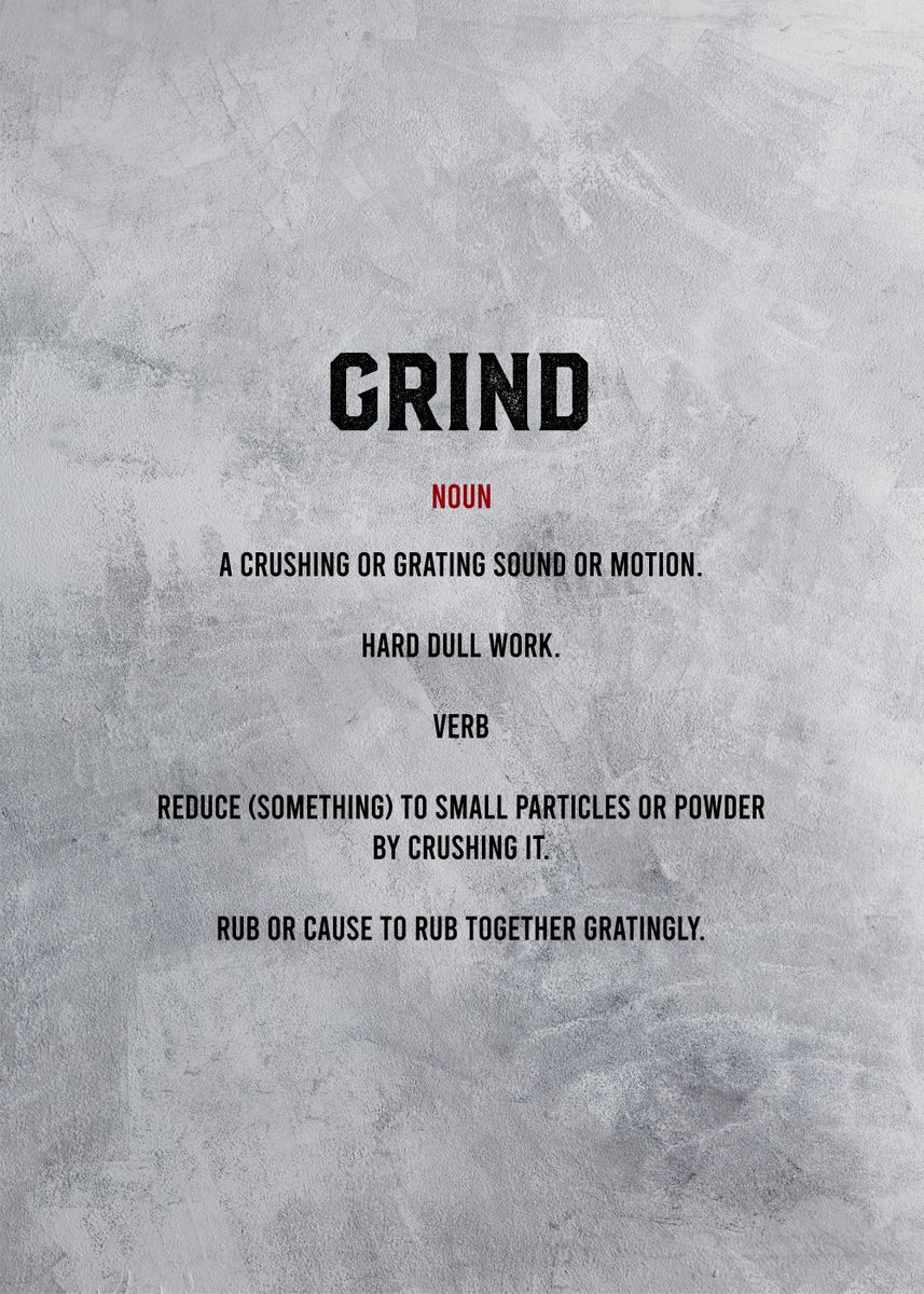 'grind' Poster, picture, metal print, paint by Bestselling cool posters ...