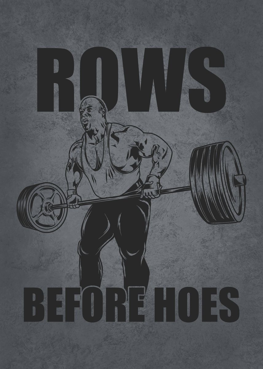 'Rows Before Hoes Ronnie' Poster, picture, metal print, paint by CHAN ...