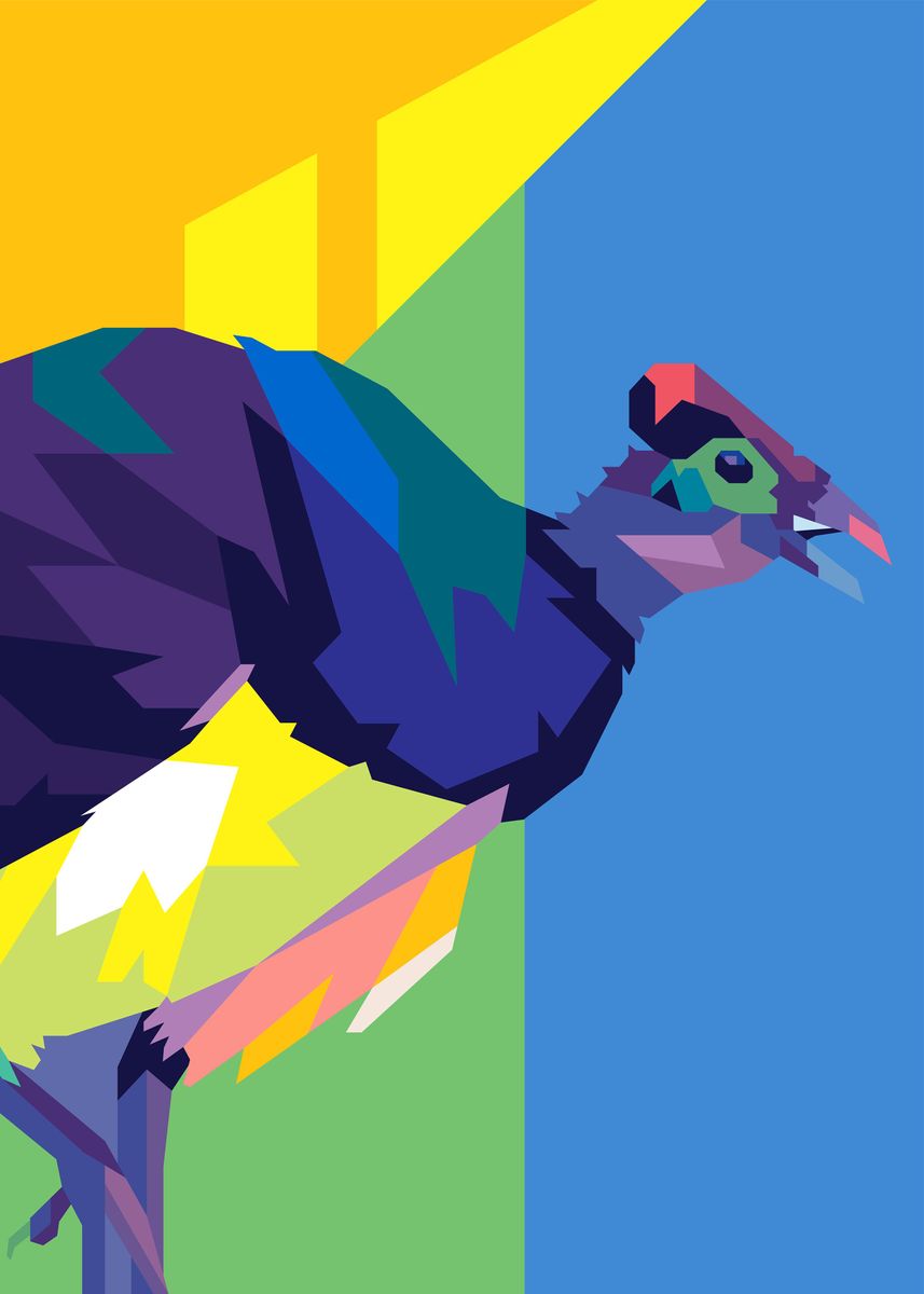 'Maleo Bird Beautifull' Poster, picture, metal print, paint by Indra ...