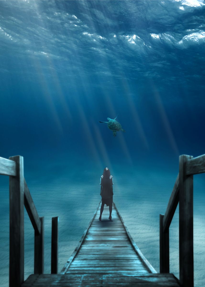 'High Tide' Poster, picture, metal print, paint by Opel Mendoza | Displate