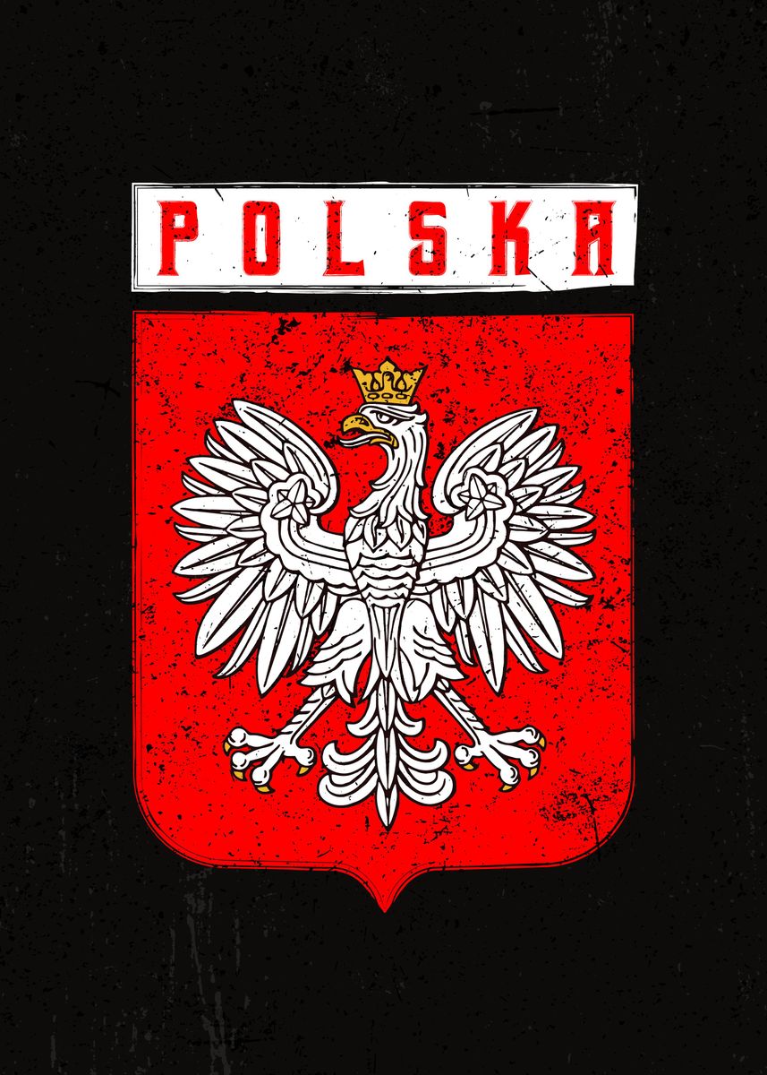'Polska Flag Poland Polish' Poster, picture, metal print, paint by Uber ...