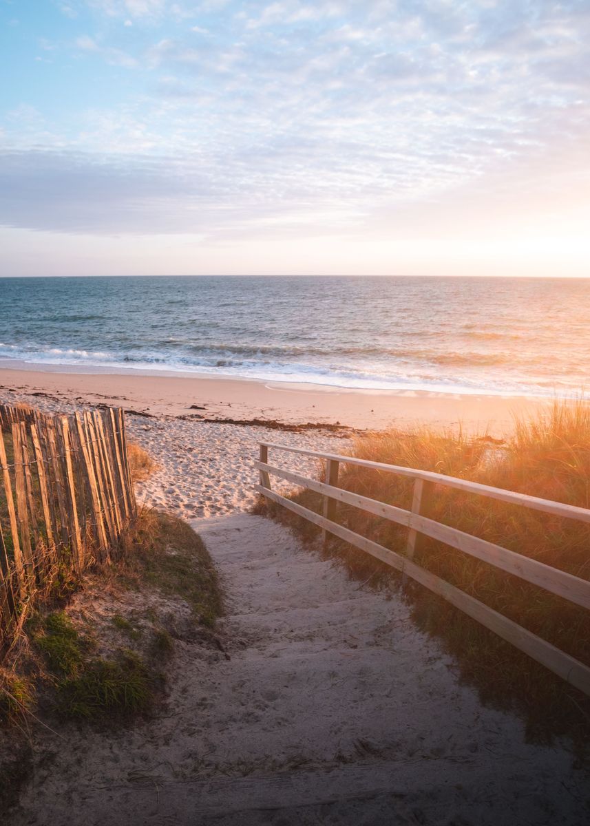 'Brittany sand path' Poster, picture, metal print, paint by Evan ...