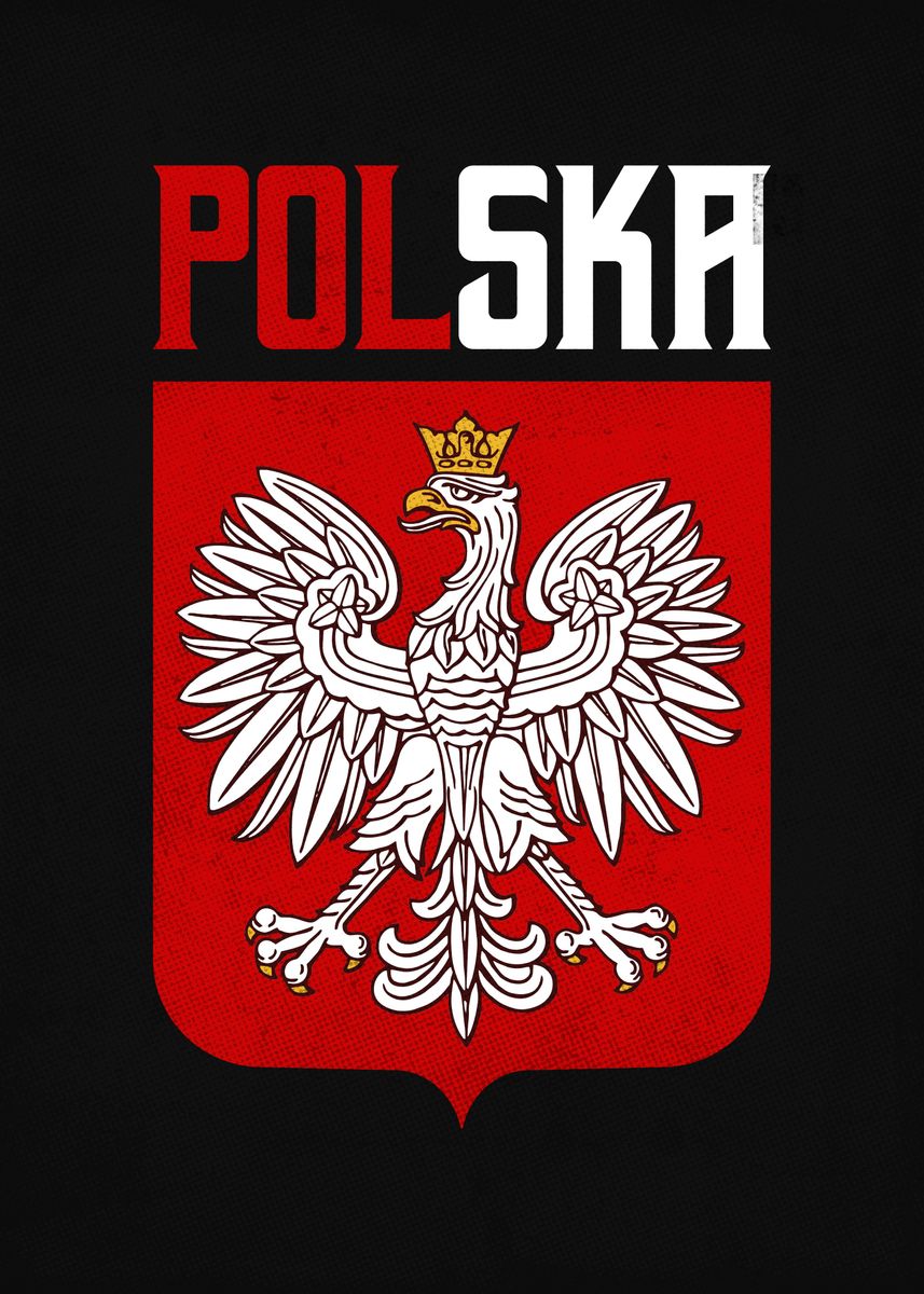 'Polska Flag Poland Polish' Poster, picture, metal print, paint by Uber ...