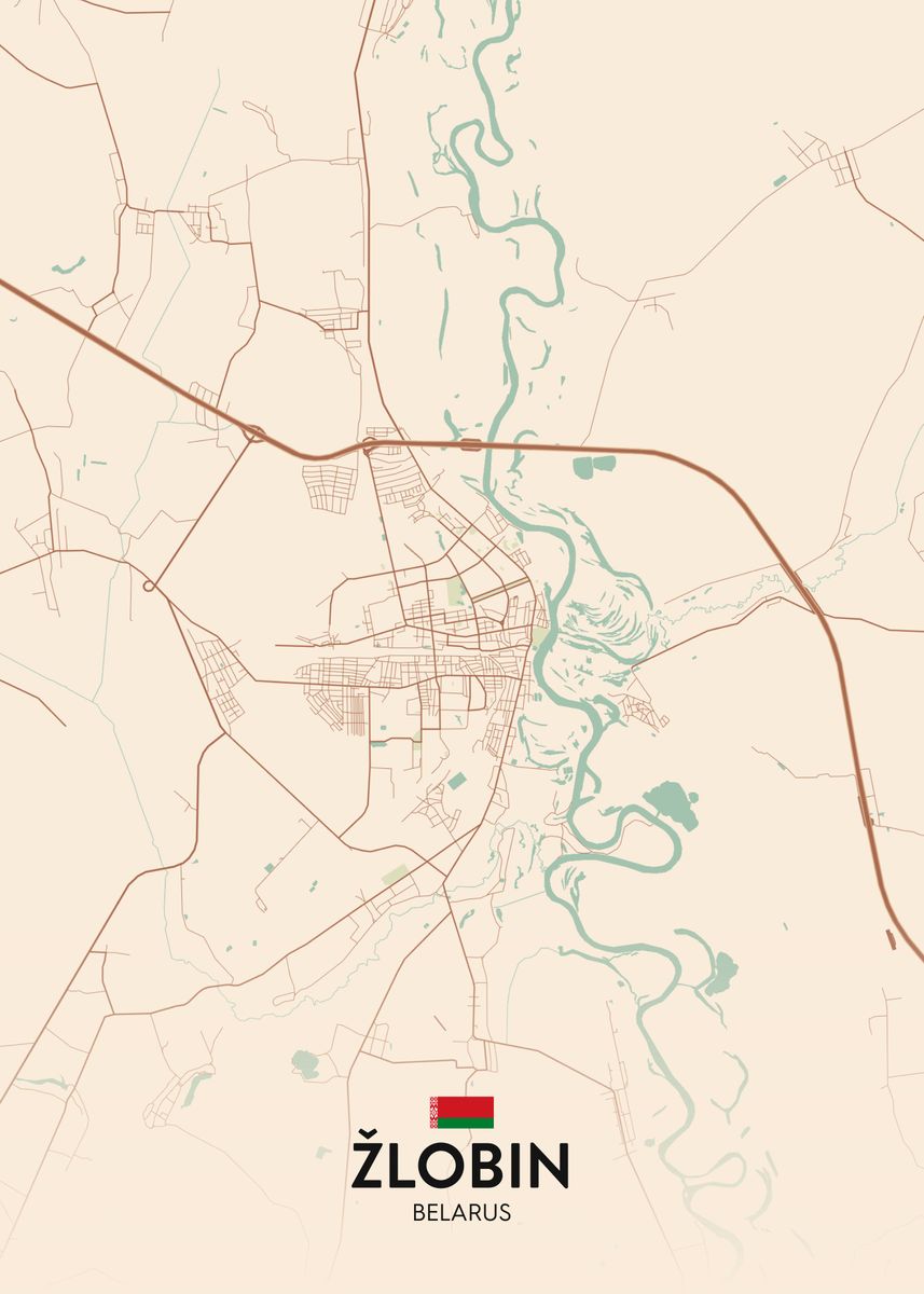 'Zlobin BY' Poster, picture, metal print, paint by IMR Designs | Displate