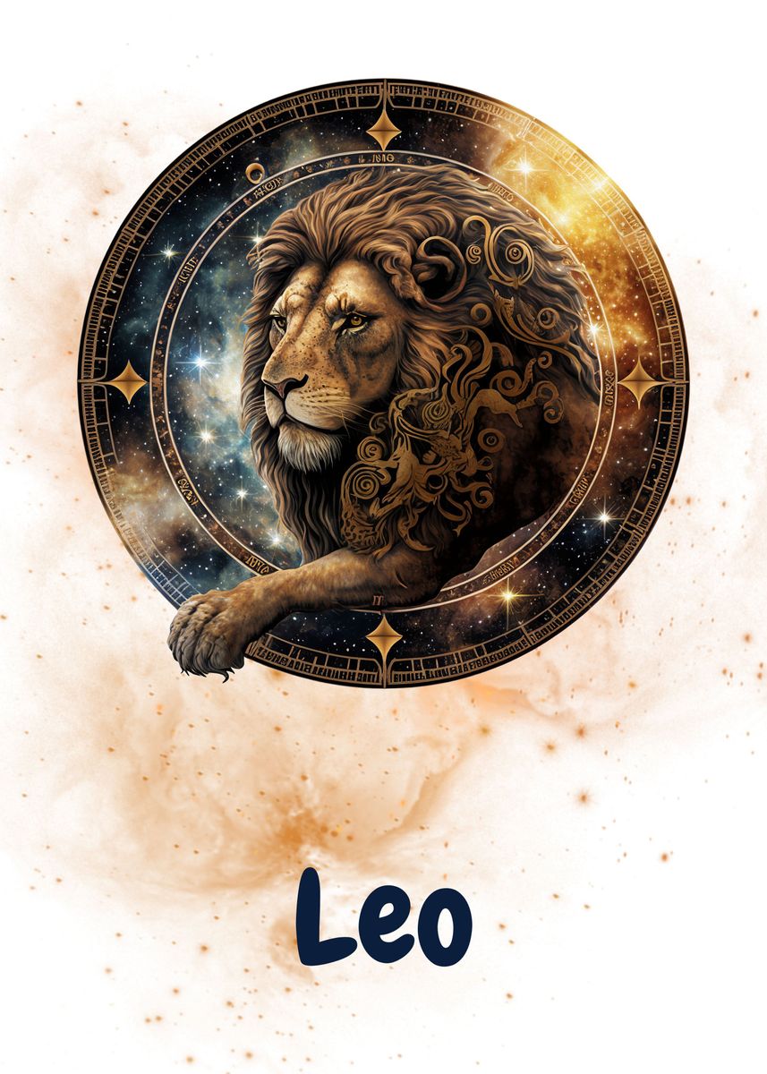 'Elegant Cosmos Zodian Sign' Poster, picture, metal print, paint by ...