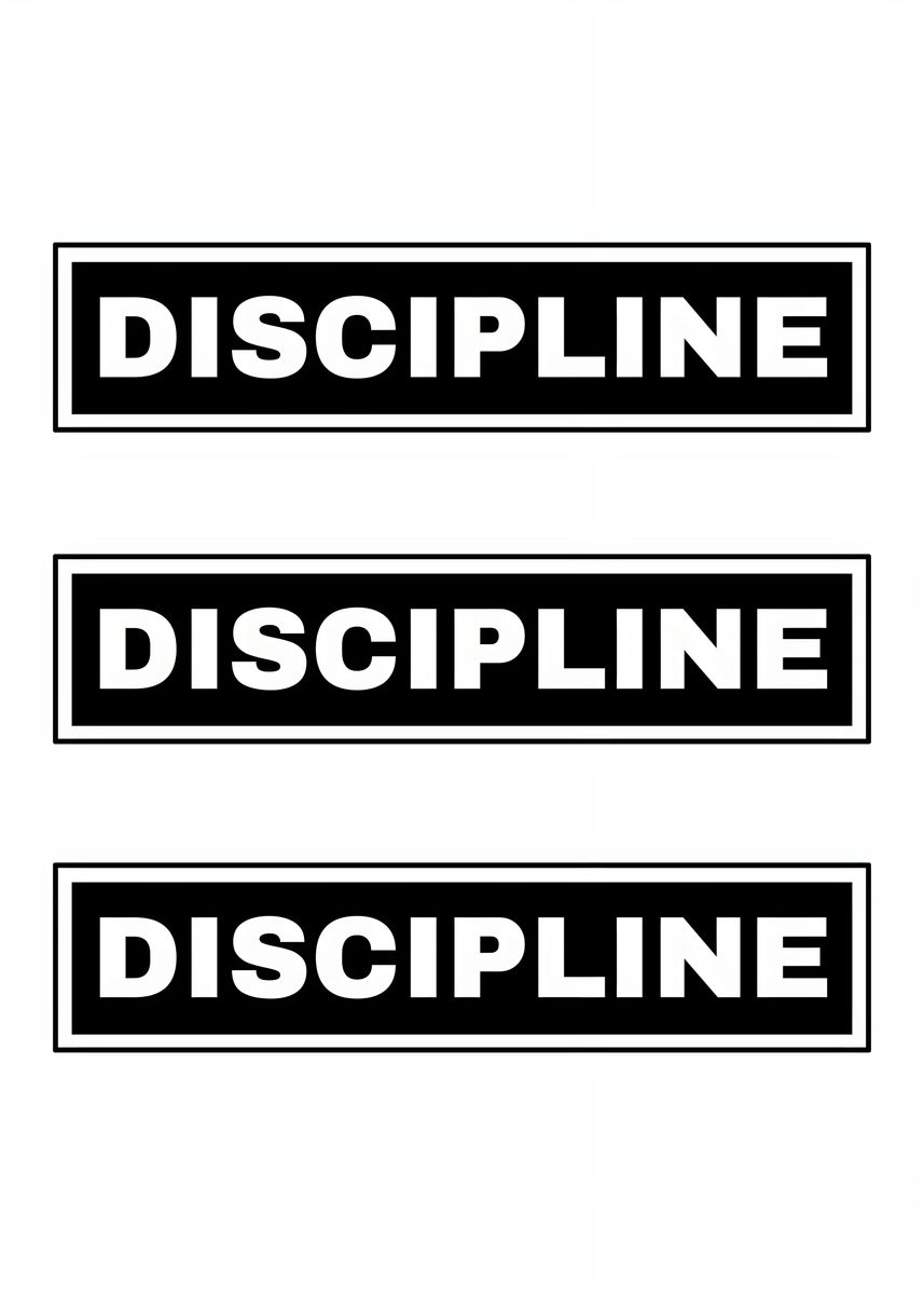 'Discipline' Poster, picture, metal print, paint by Izu | Displate