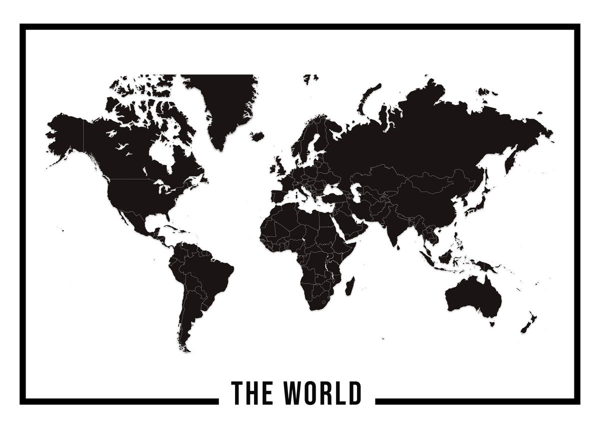 'The World Maps' Poster by Wisnu Harjanta | Displate