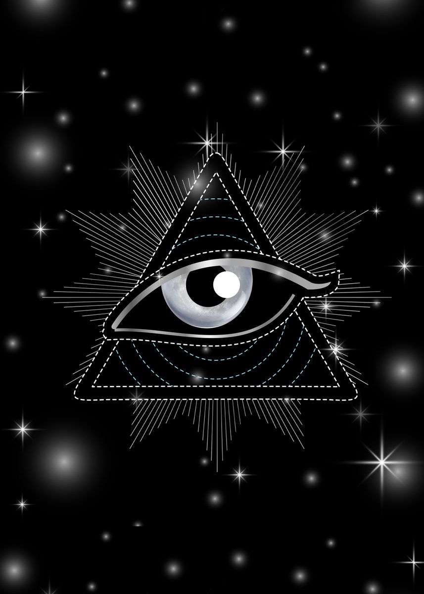 'All seeing eye ' Poster, picture, metal print, paint by Shawlin I ...