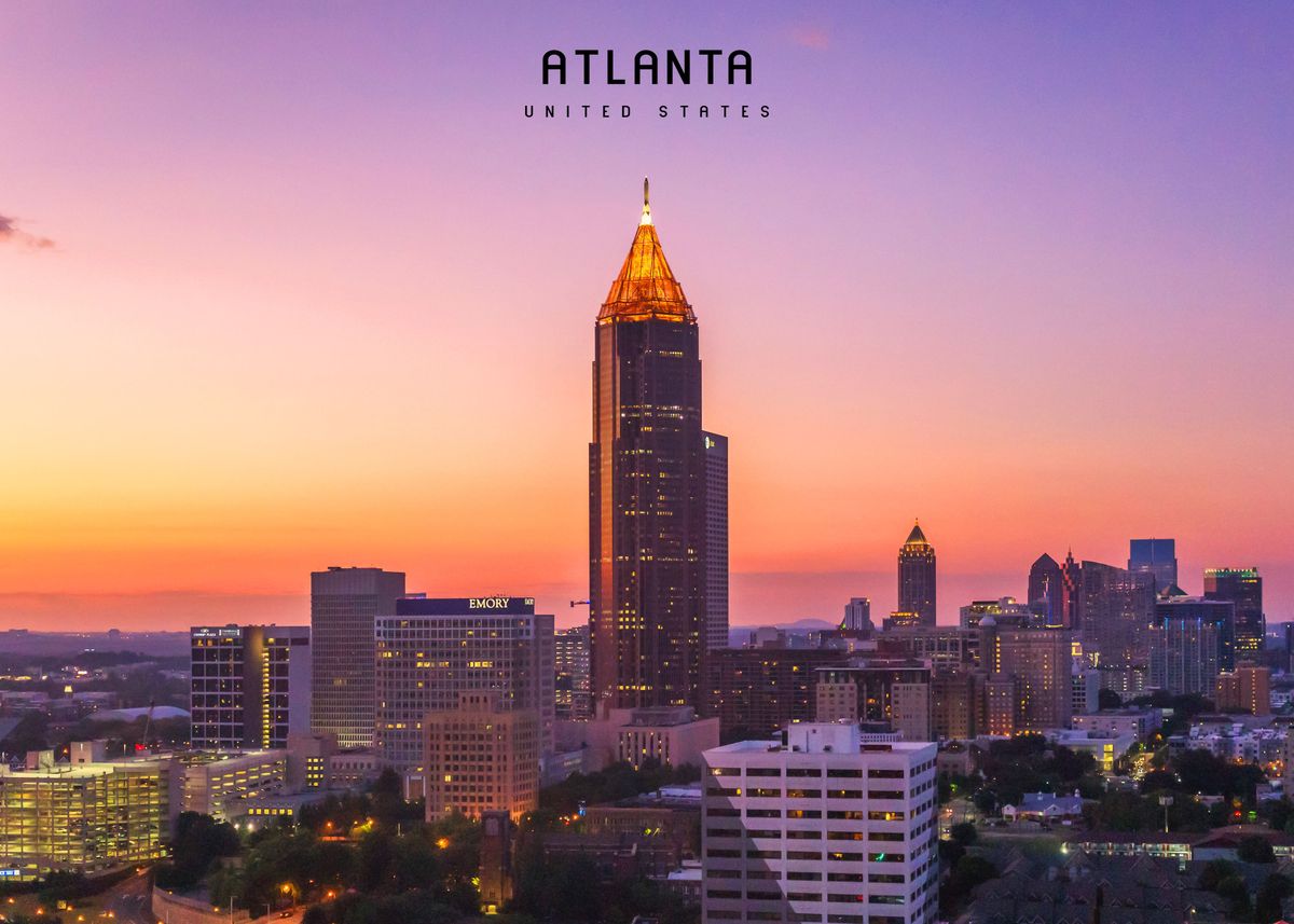 'Atlanta ' Poster by Big City | Displate