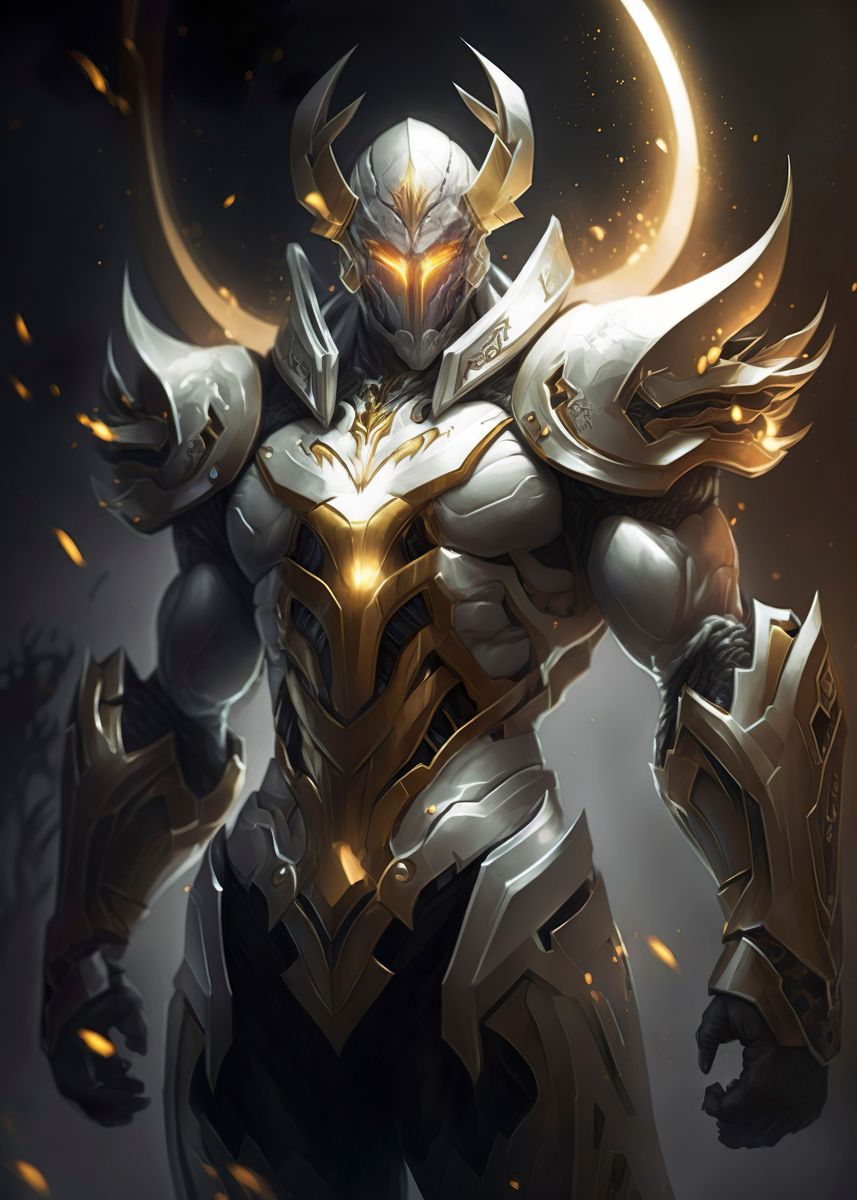 'The Hero in White' Poster, picture, metal print, paint by Mx Catpures ...