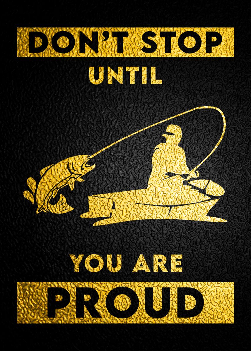 'Inspiration Gold Quote' Poster, picture, metal print, paint by Reality ...