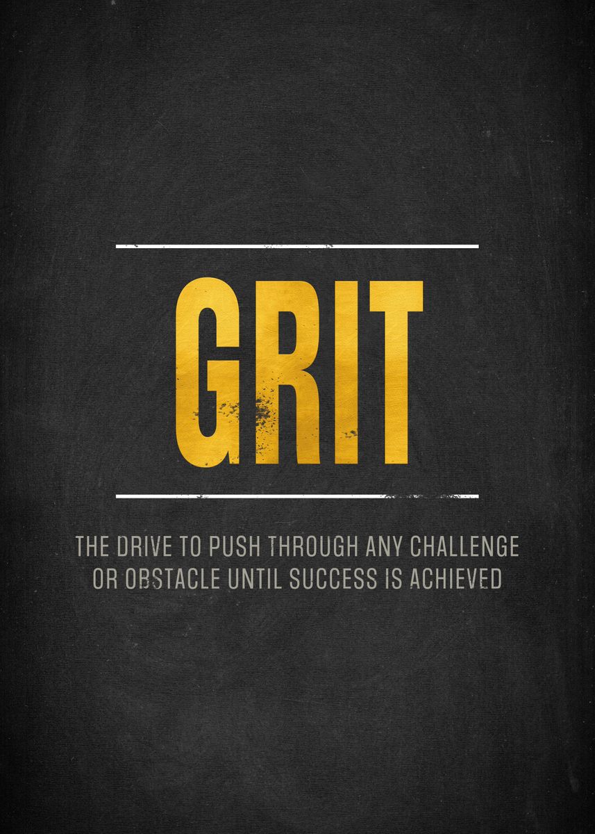 'Grit' Poster, picture, metal print, paint by DesignerMind | Displate