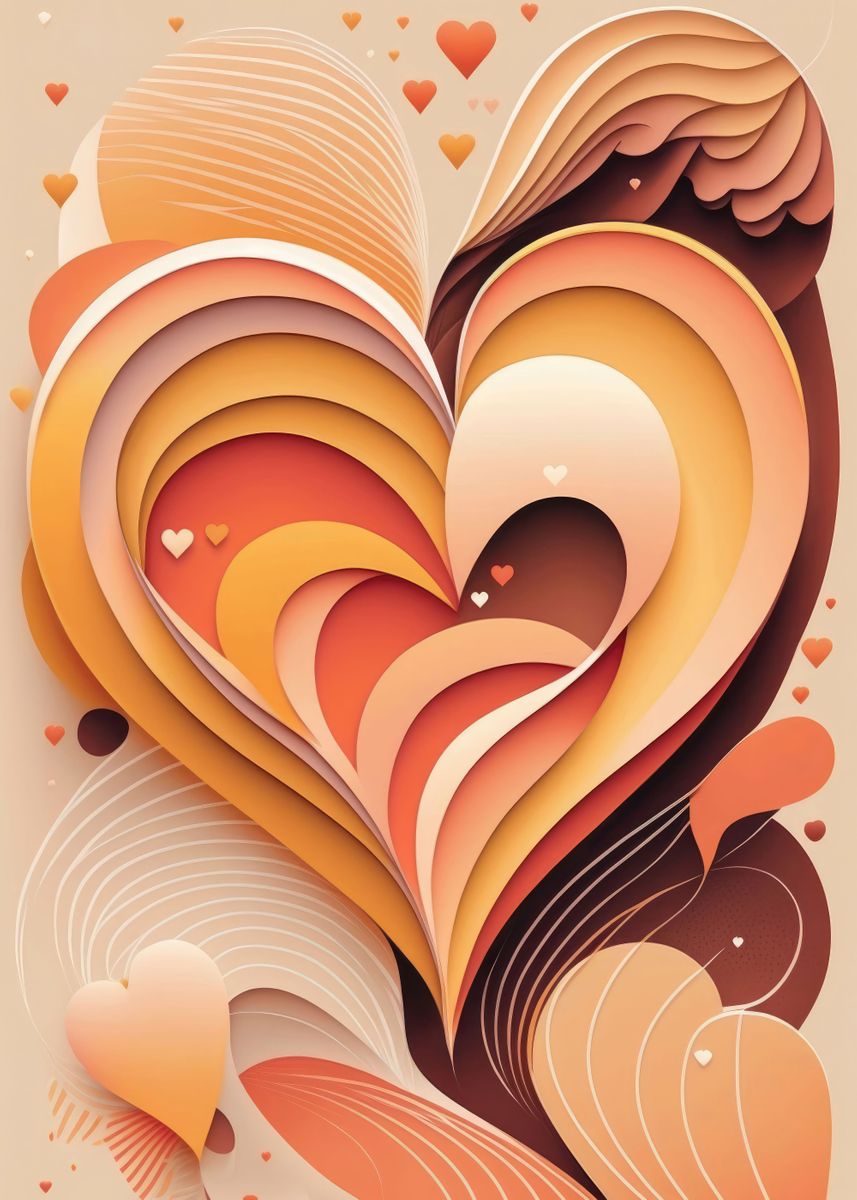 'Love Art Series Style 1' Poster, picture, metal print, paint by ...