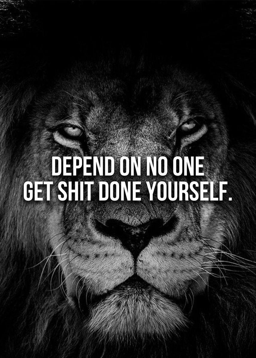 'get shit done yourself' Poster, picture, metal print, paint by ...