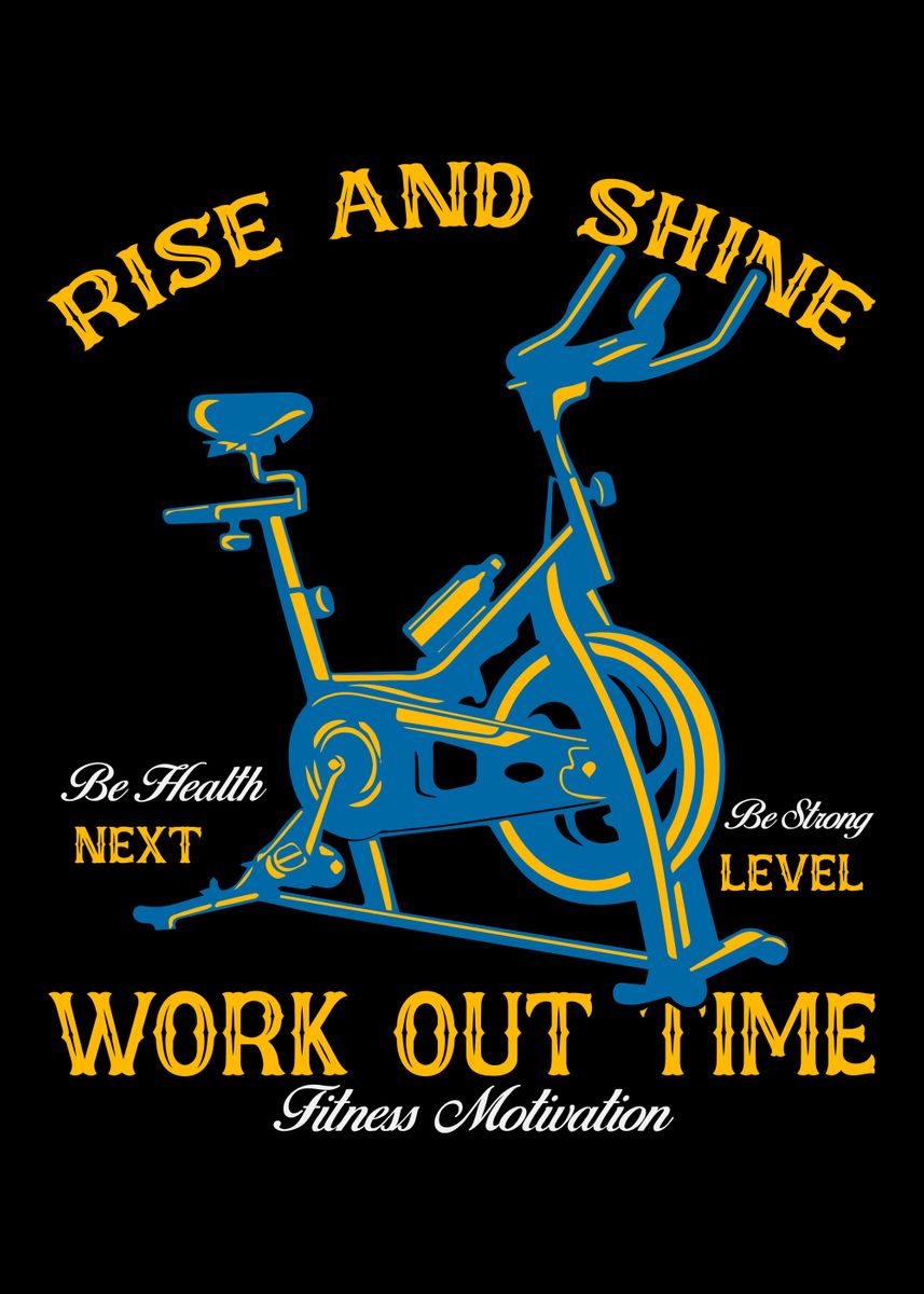 'Workout Time' Poster, picture, metal print, paint by crbn design ...