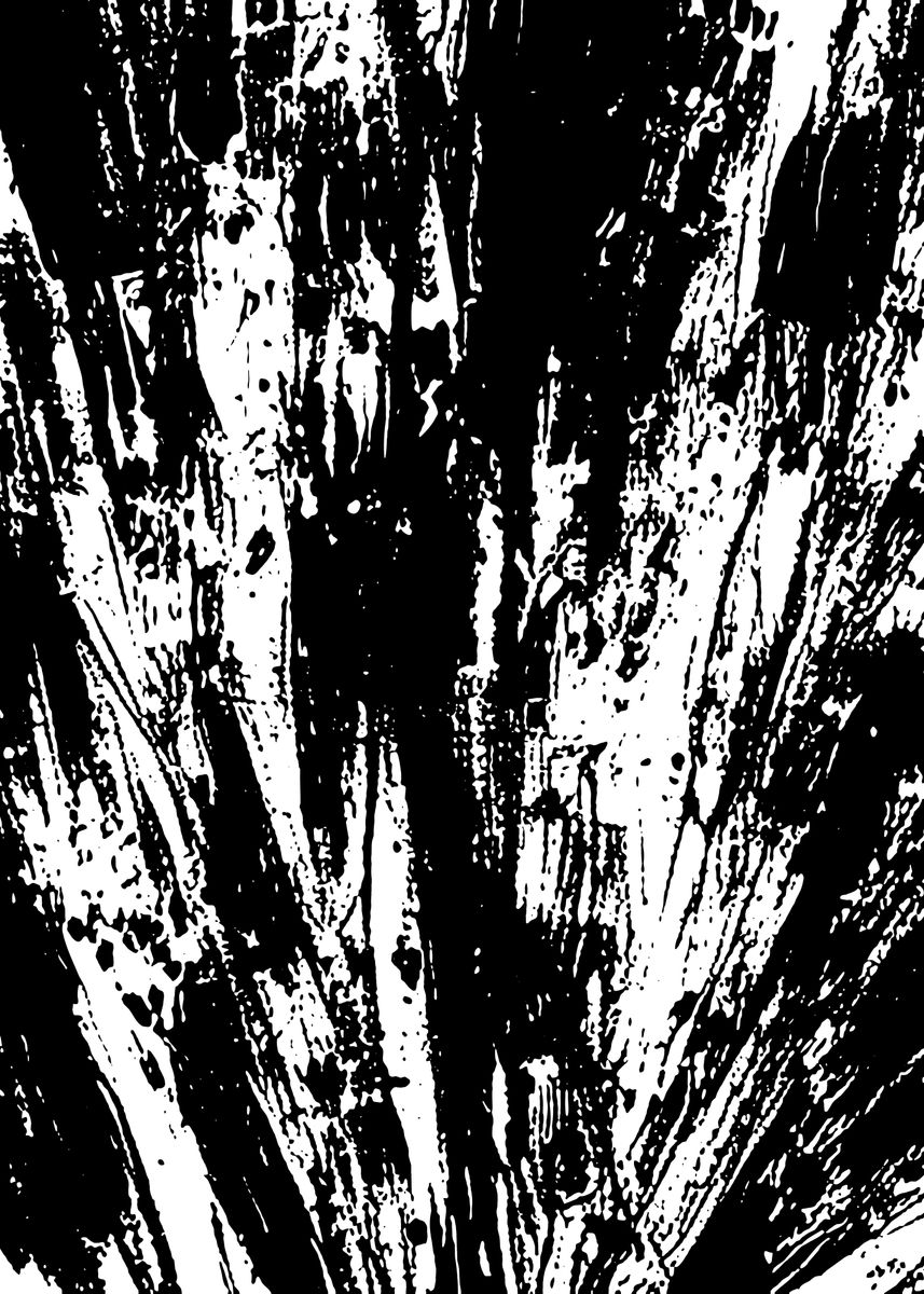 'Black and White Abstract' Poster, picture, metal print, paint by Art ...