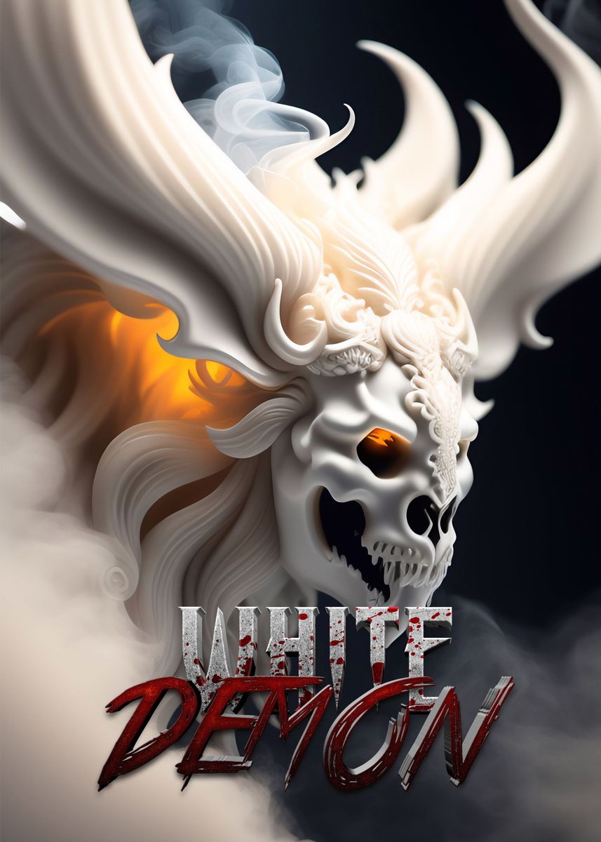 'White demon lord' Poster, picture, metal print, paint by Stefan Merz ...