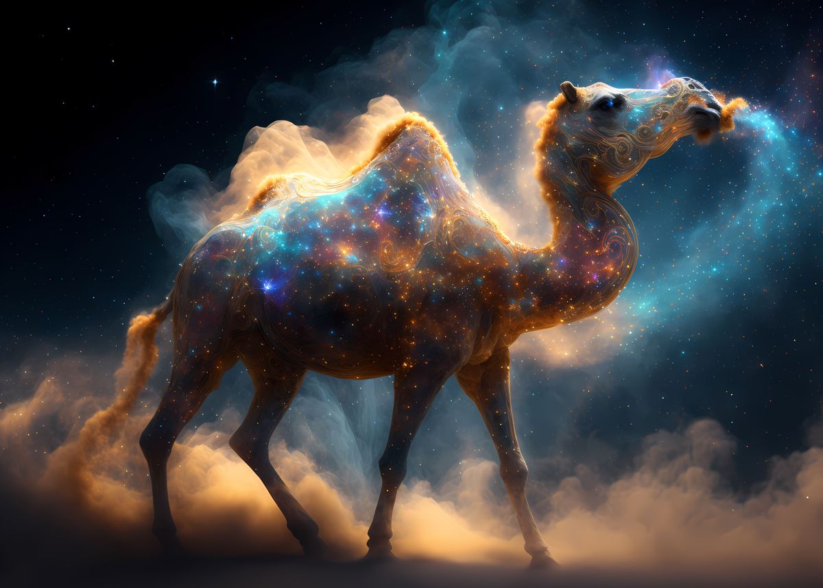 'Spirit Animal Camel' Poster by Jiri Hodecek | Displate