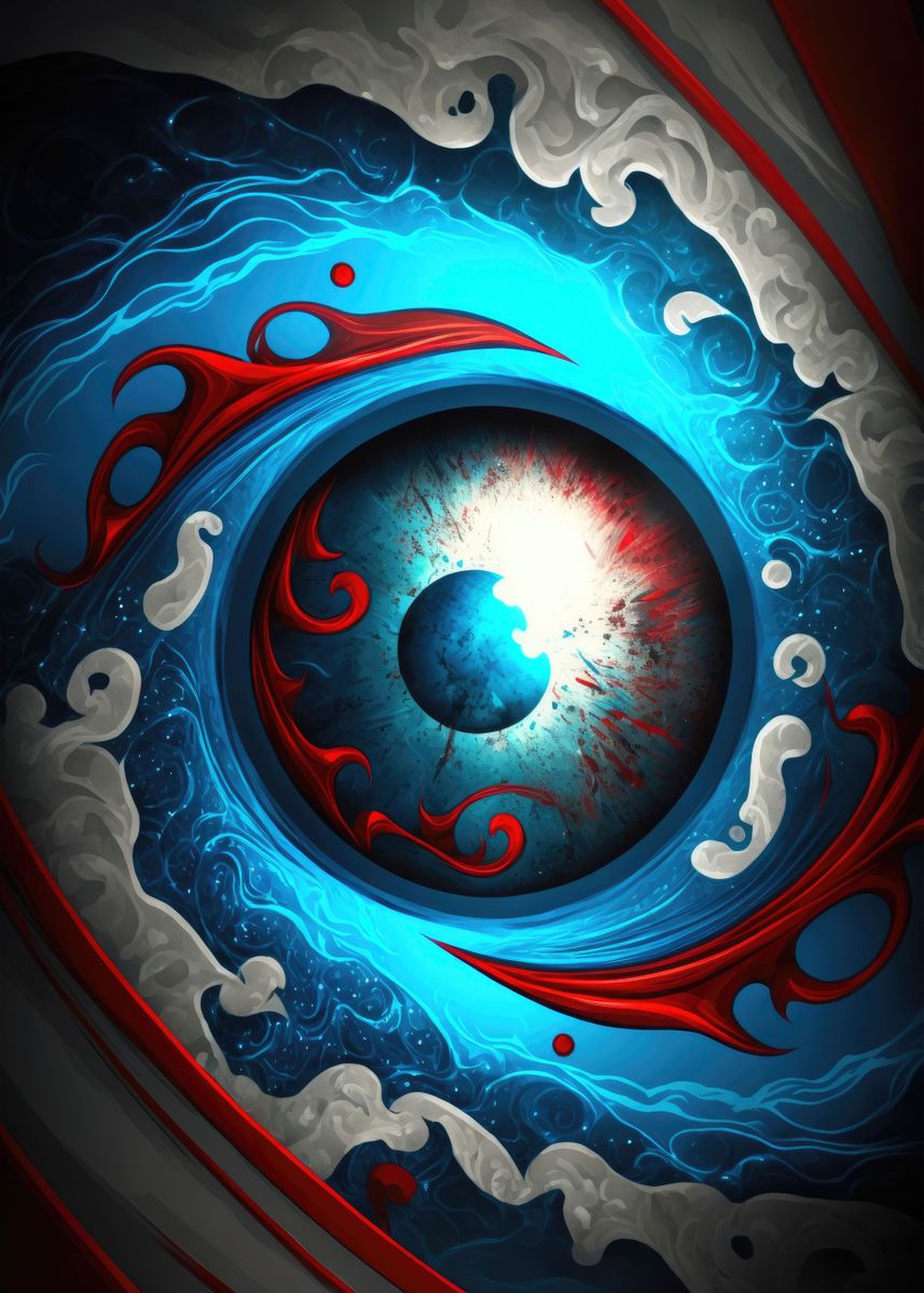 'Eye of the Storm Style 1' Poster, picture, metal print, paint by ...
