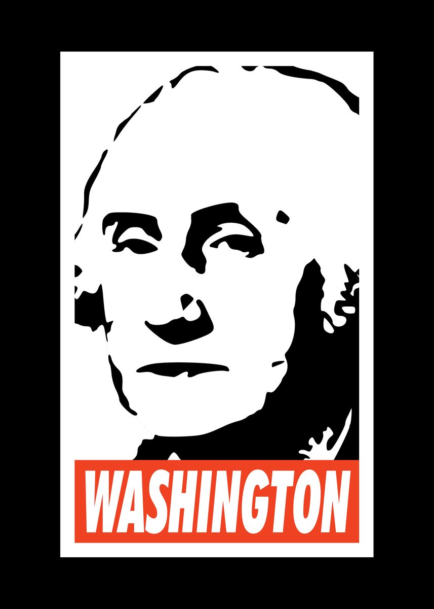 'George Washington' Poster, picture, metal print, paint by Filip ...