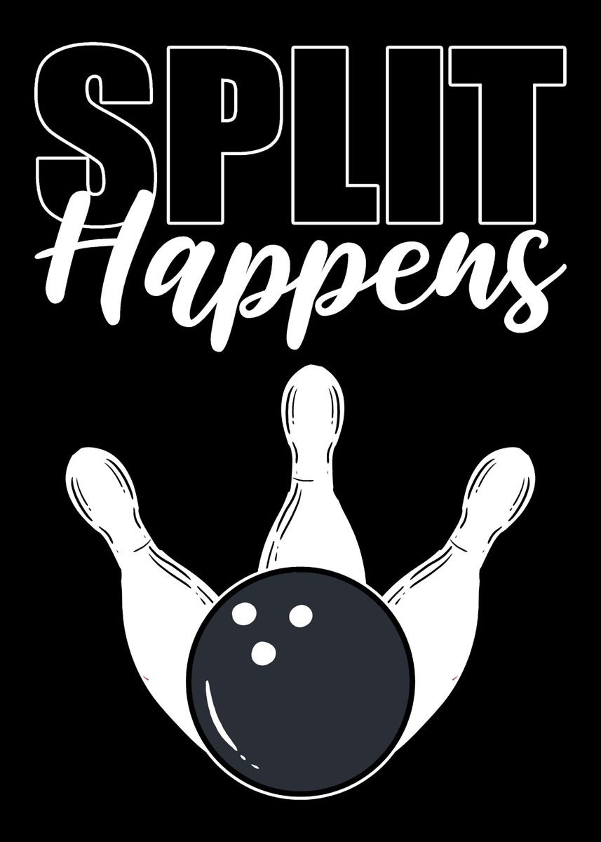 'Split Happens Competitive ' Poster, picture, metal print, paint by ...