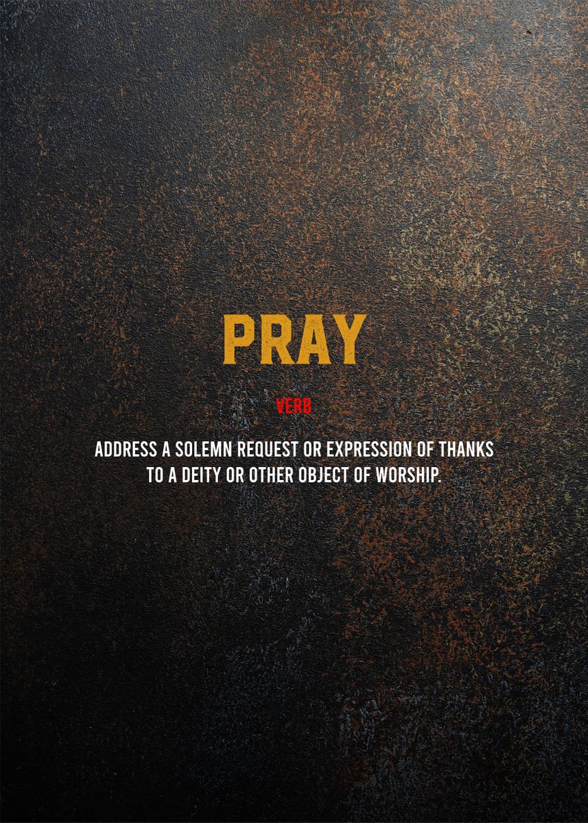 'pray' Poster, picture, metal print, paint by Greatest of all time ...