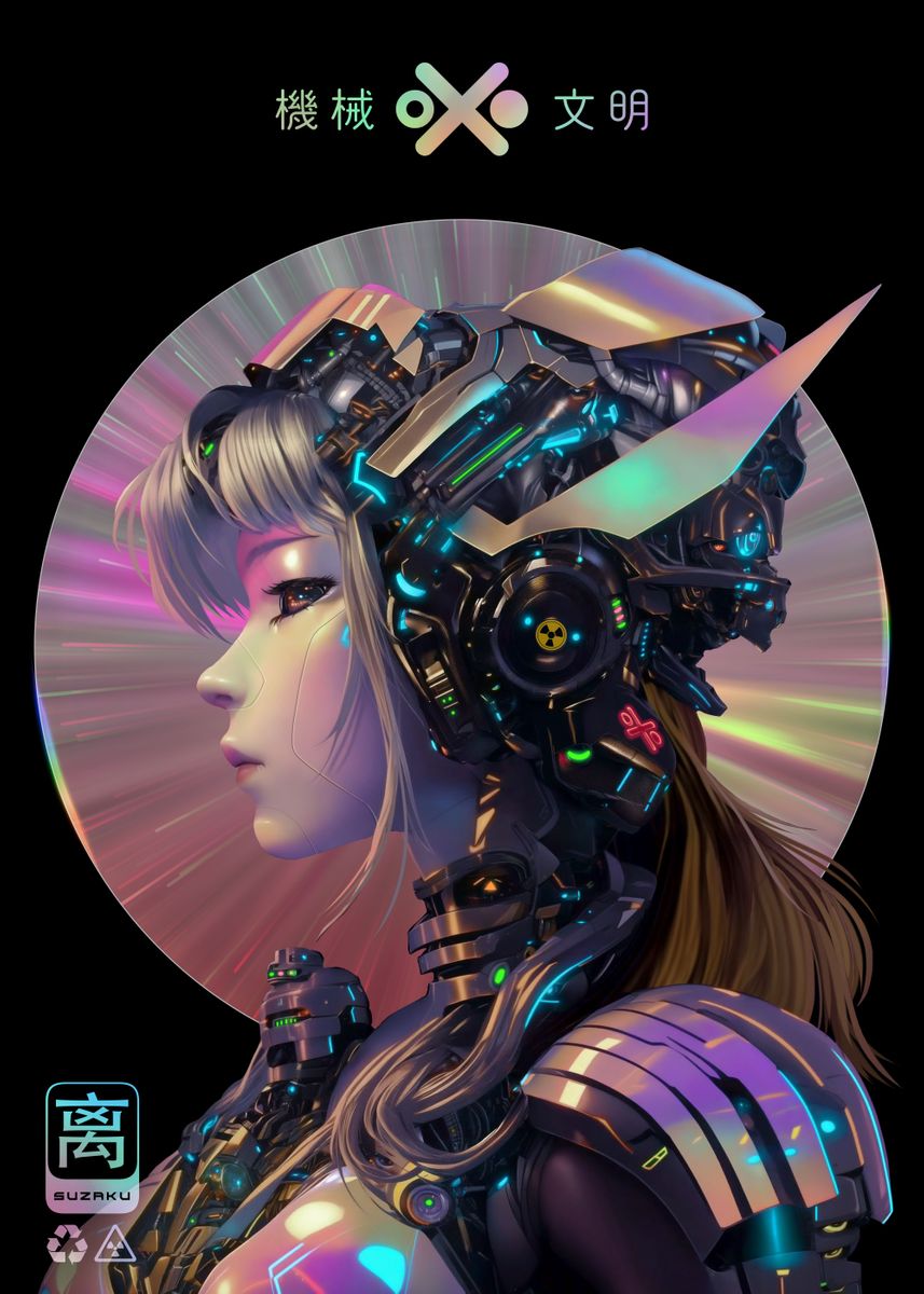 'Suzaku' Poster, picture, metal print, paint by uglypinkmachine | Displate