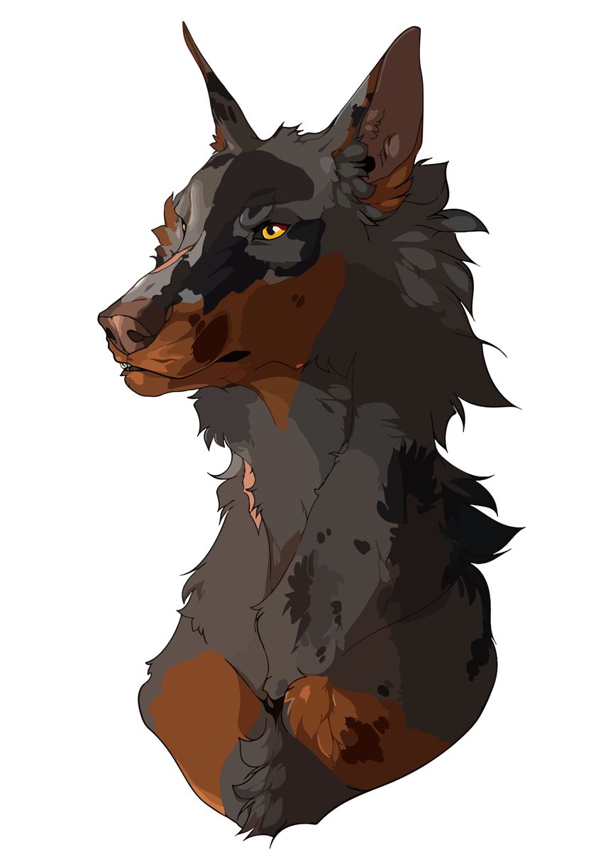 'face dog' Poster, picture, metal print, paint by Aksara Alka R | Displate