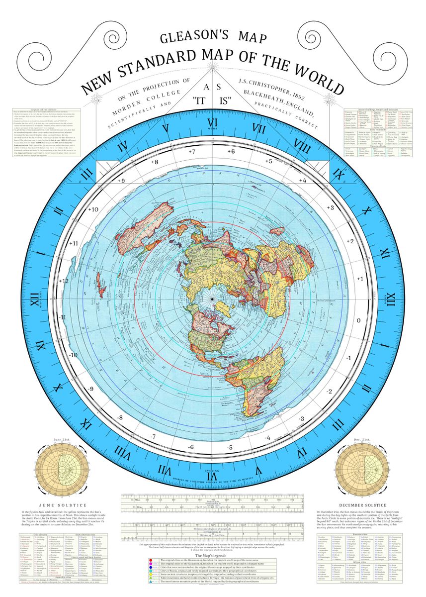 '2023 Restored Gleason Map' Poster, picture, metal print, paint by ...