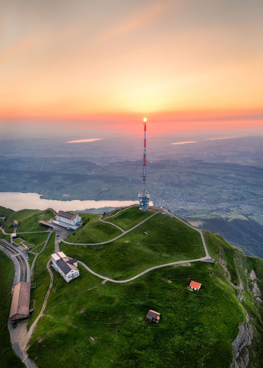 'Rigi Kulm The Queen Of The' Poster, picture, metal print, paint by ...