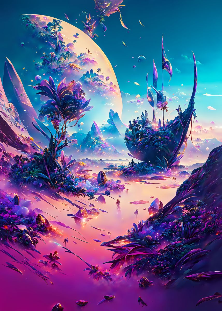 'Dead Sea' Poster, picture, metal print, paint by Marek Feszczuk | Displate