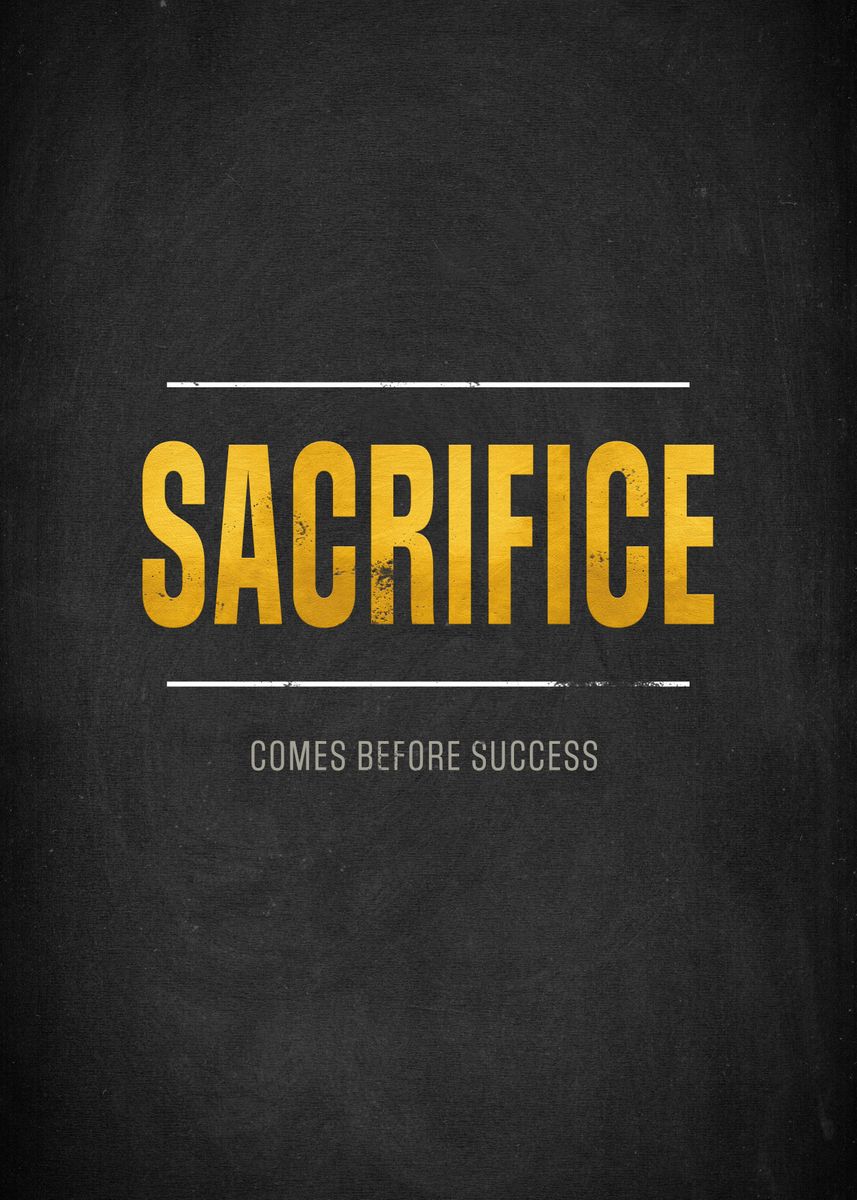 'Sacrifice' Poster, picture, metal print, paint by DesignerMind | Displate