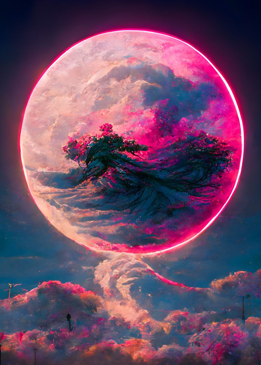 'Lua' Poster, picture, metal print, paint by Bingol0ve | Displate