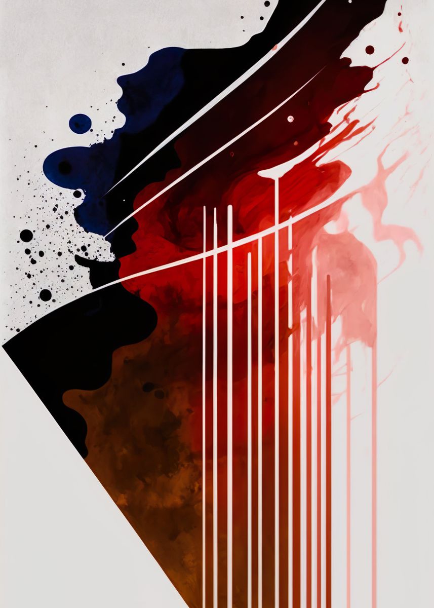 'Hemoglobin ' Poster, picture, metal print, paint by Quasarai | Displate