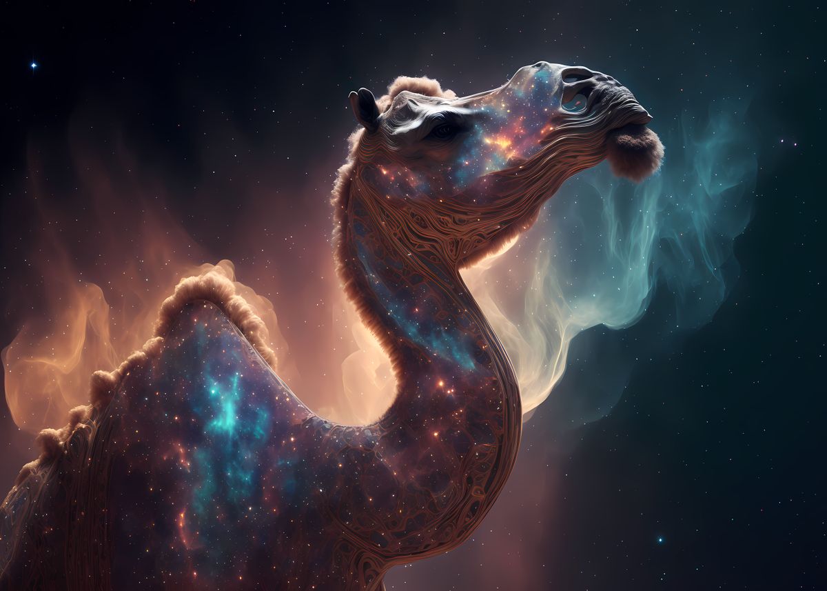 'Spirit Animal Camel' Poster by Jiri Hodecek | Displate