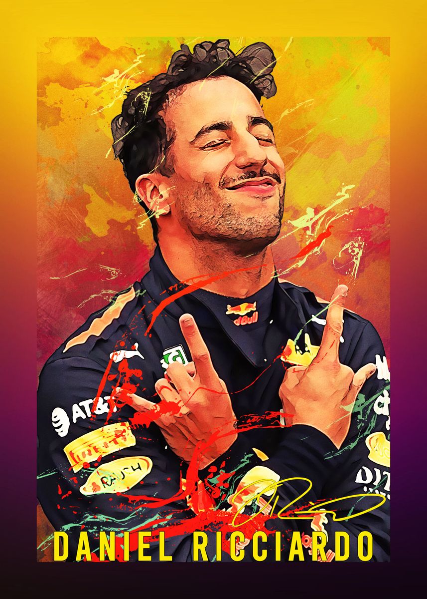 'Daniel Ricciardo ' Poster by Daisy Donna | Displate
