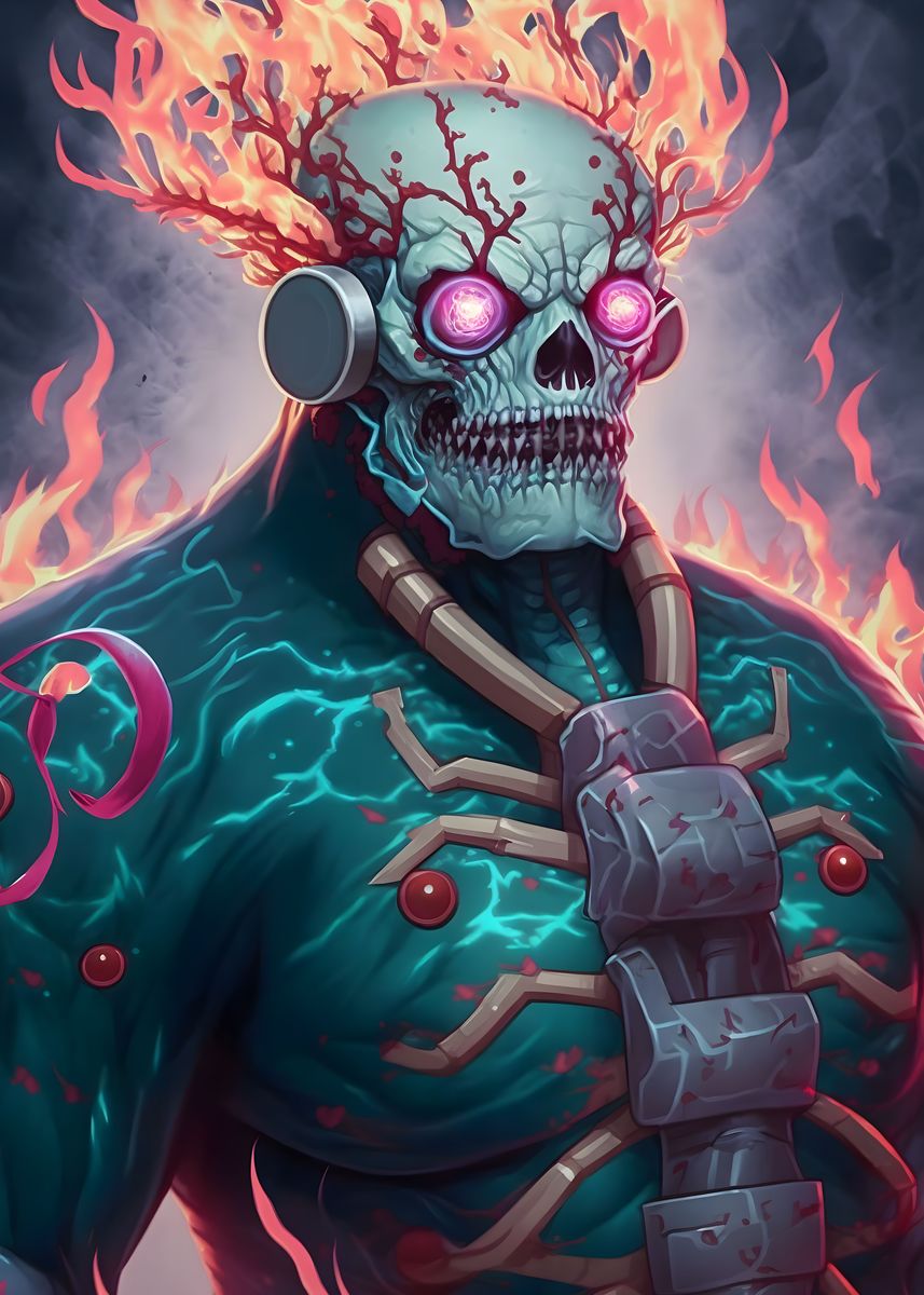 'Mechanical Psychic Death' Poster, picture, metal print, paint by ...