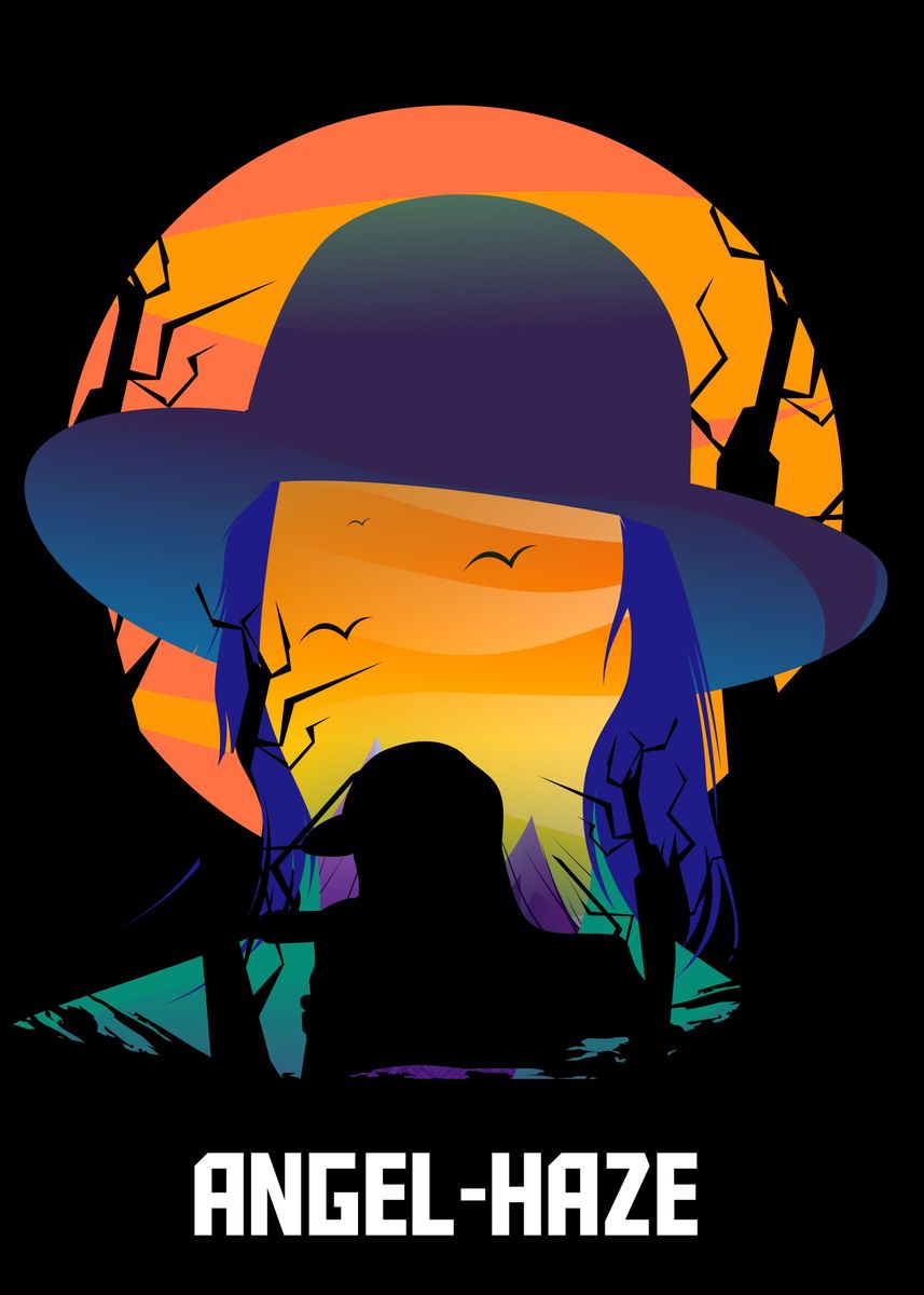 'the singer angel haze' Poster, picture, metal print, paint by Asran ...