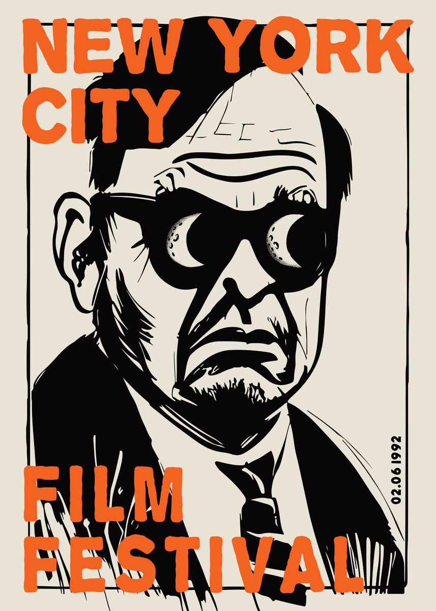 'NYC Film Festival Poster' Poster, picture, metal print, paint by BluePinkPanther | Displate