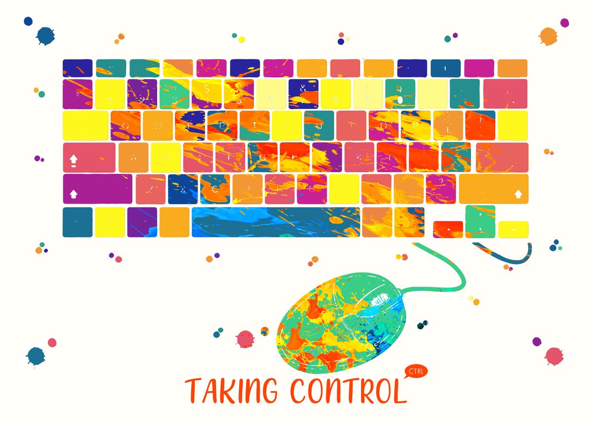 'Computer Keyboard' Poster by Urrutia German | Displate