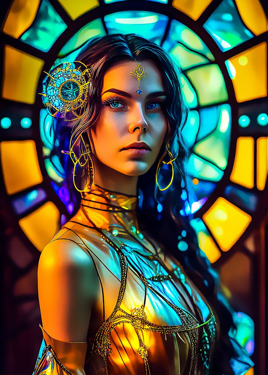 'Fantasy Girl' Poster by Timee Riju | Displate
