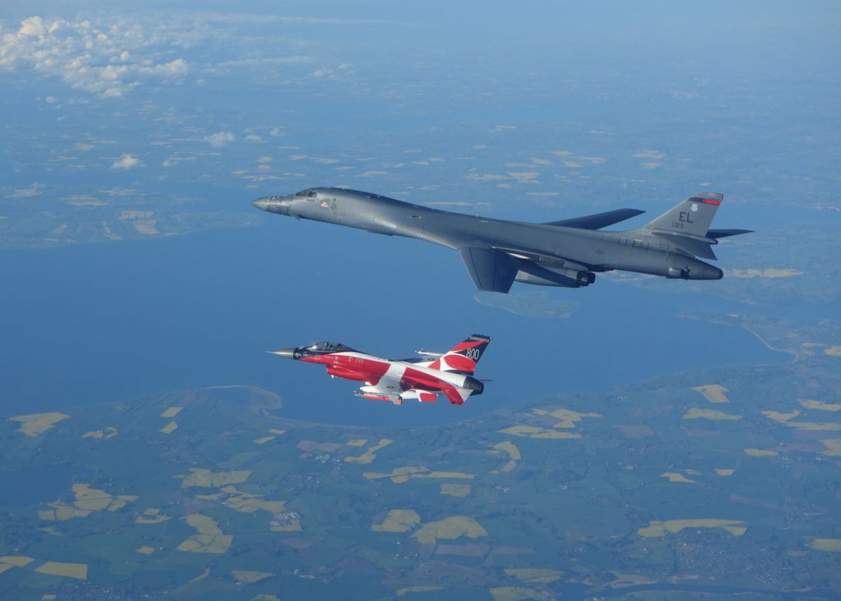 'Lancer and F16' Poster by Galaxy Images | Displate