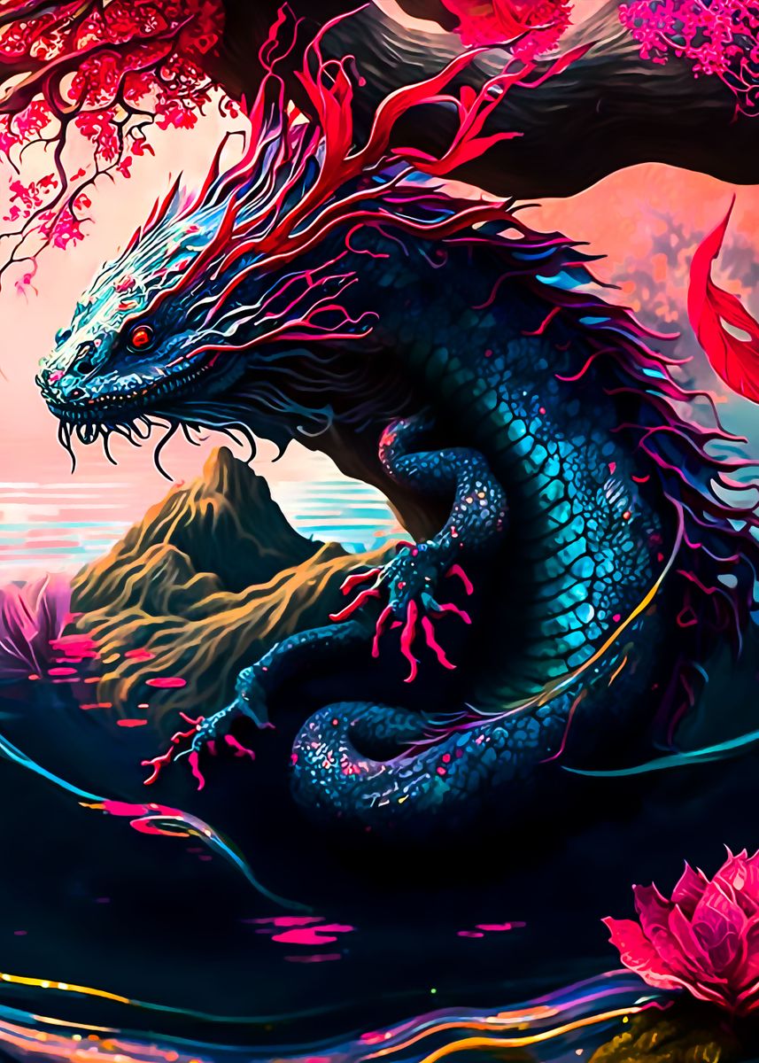 'Dragon' Poster by Berry Hall | Displate