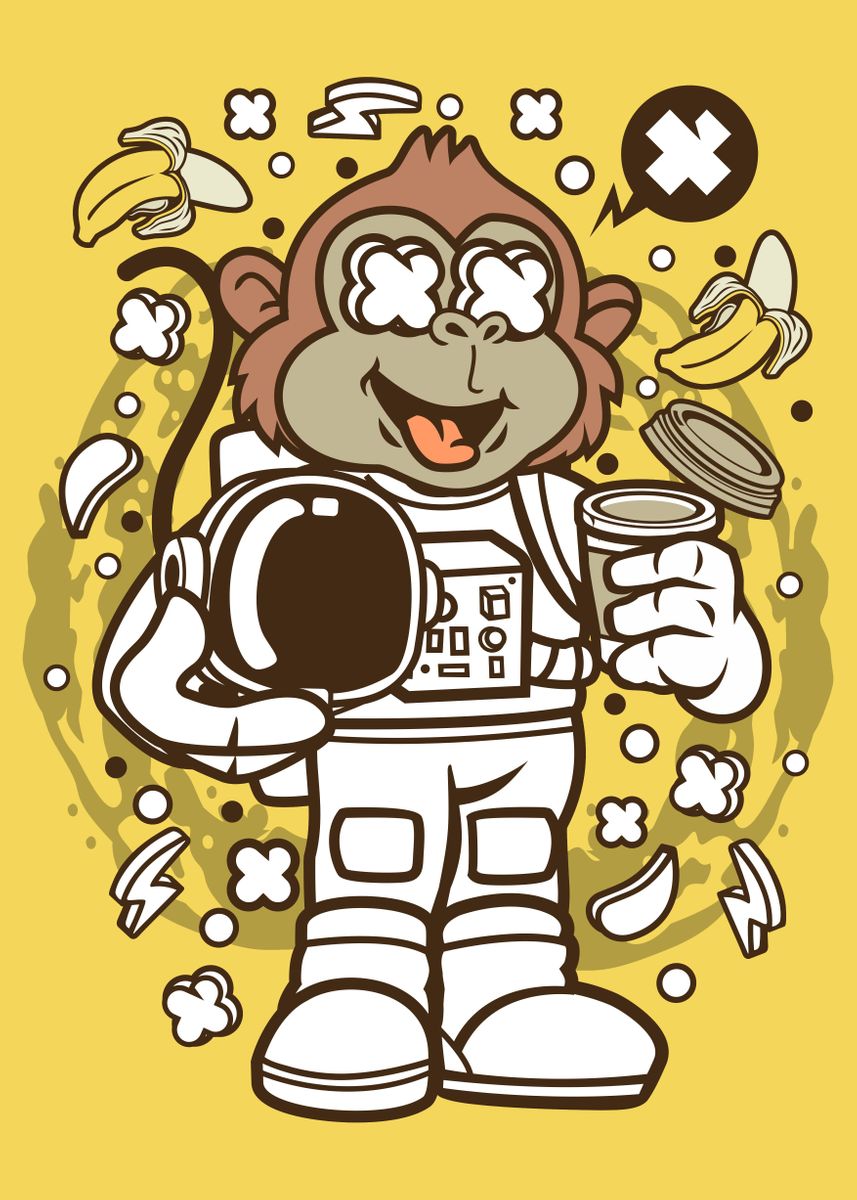 'Cartoon Illustration 308' Poster by Aloke Design | Displate